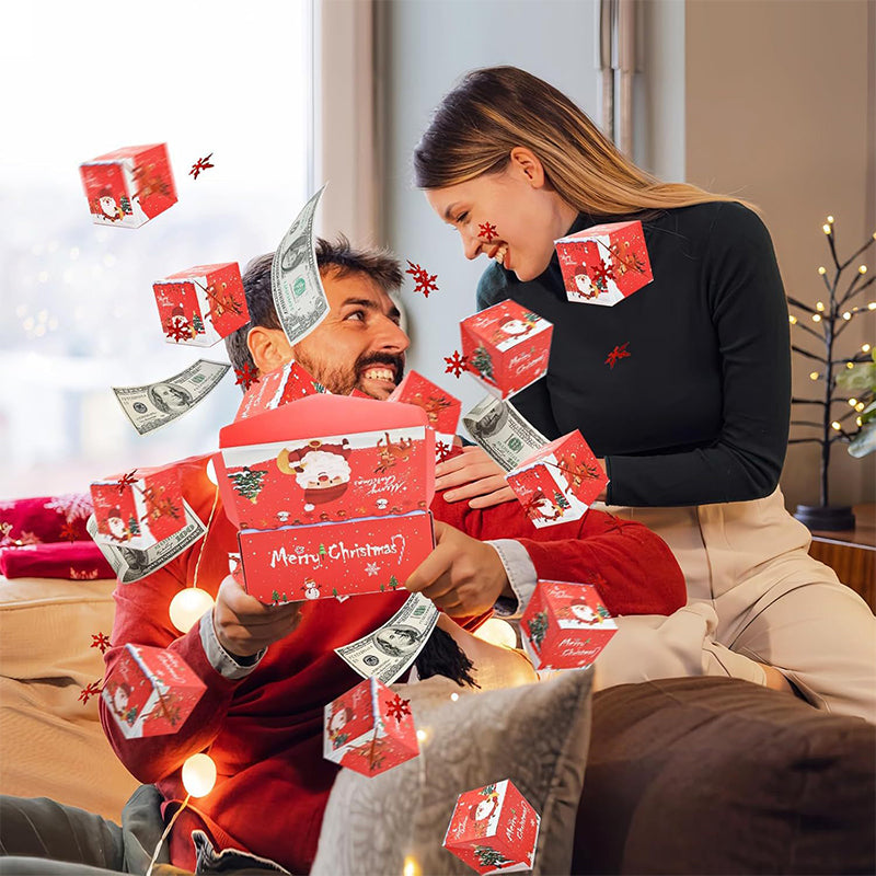 🎄 Julklapp: Pop-Up Presentask med Pengar– Ge bort en magisk överraskni ...